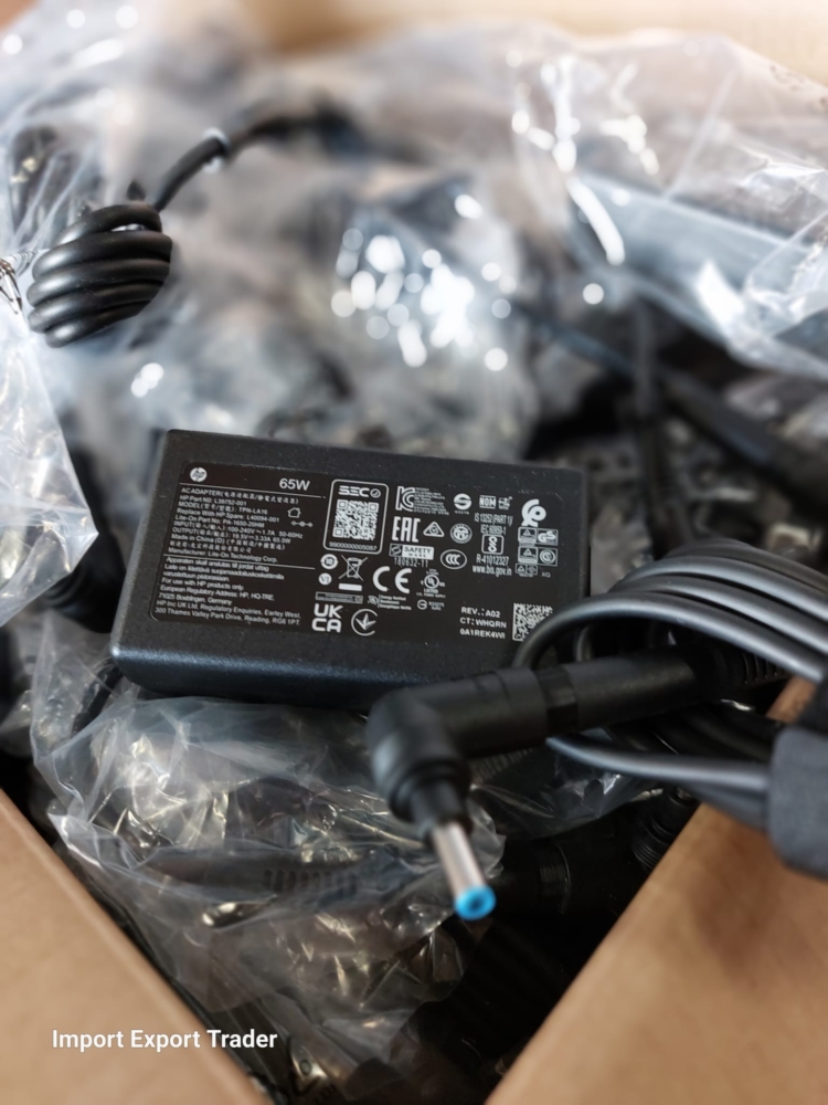 HP BLUE PIN CHARGER 65W 19.5V 3.33 A - importexport-trader.com